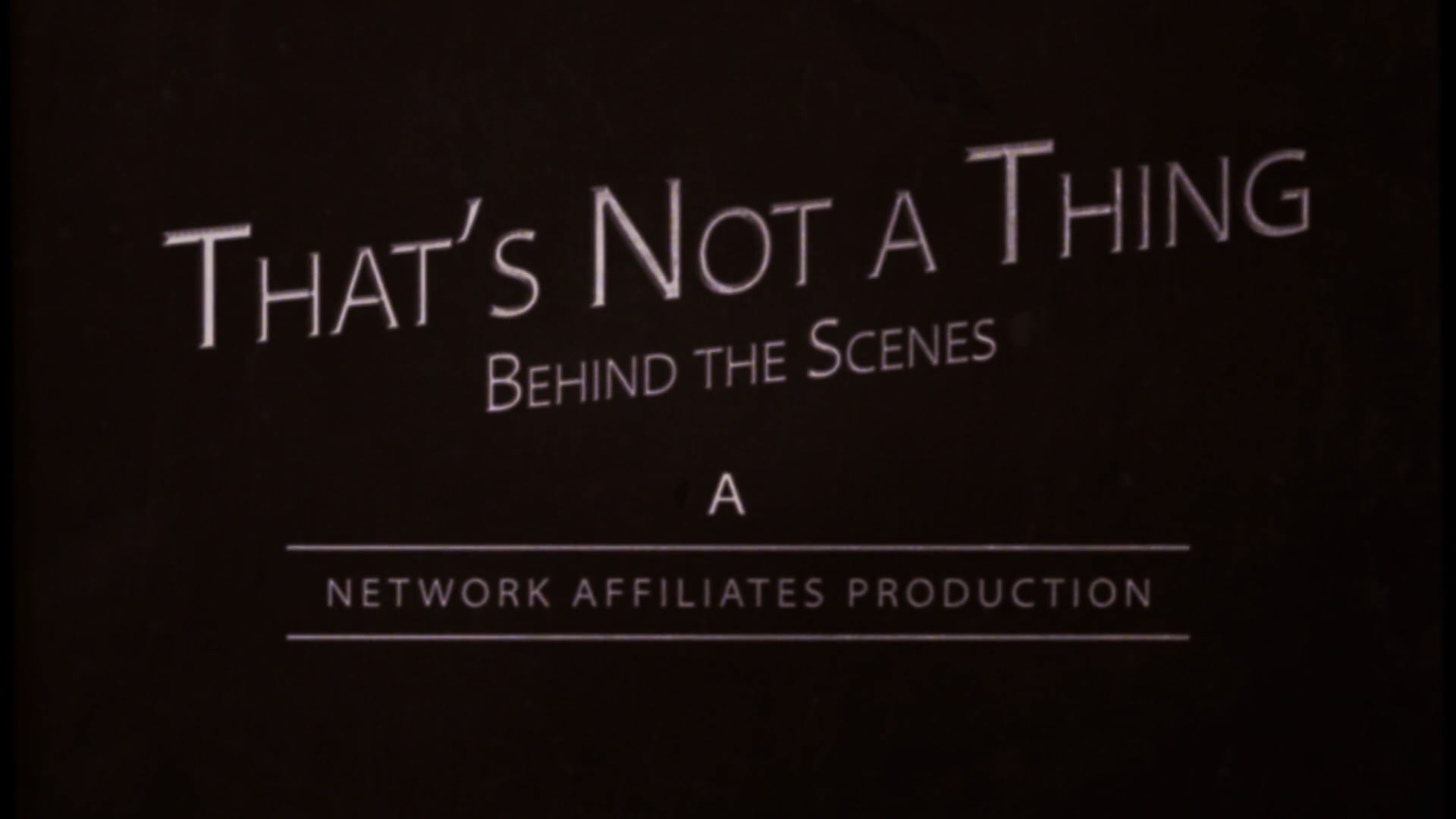 Network Affiliates - That's Not A Thing - Behind The Scenes - Bald Guy ...